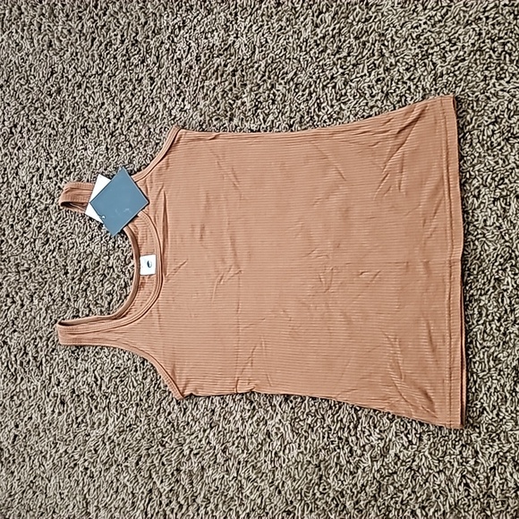 Senita Athletics | Tops | Senita Athletics Caramel Lounge Ribbed Tank ...